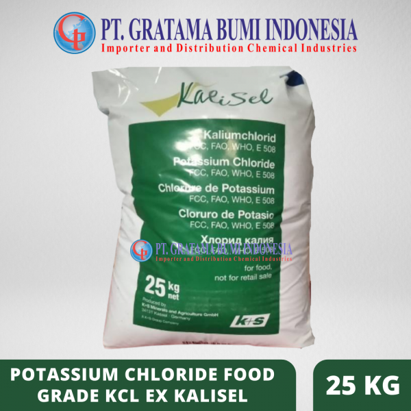 Potassium Chloride Food Grade KCL Ex Kalisel 25 kg | PT. Gratama Bumi ...