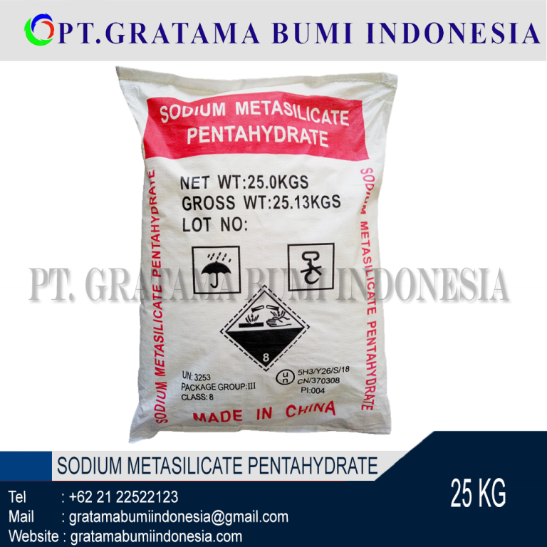 SODIUM METASILICATE PENTAHYDRATE | Gratama Bumi Indonesia